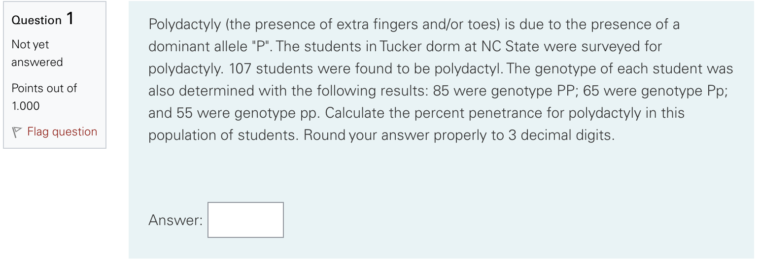Solved Polydactyly (the presence of extra fingers and/or | Chegg.com