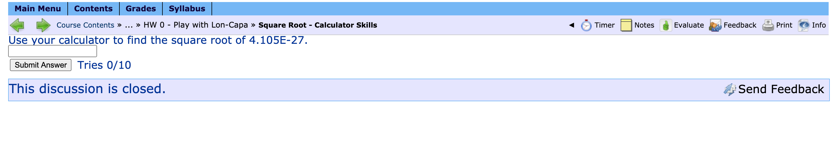 Solved Main Menu Contents Grades Syllabus Course Contents » | Chegg.com
