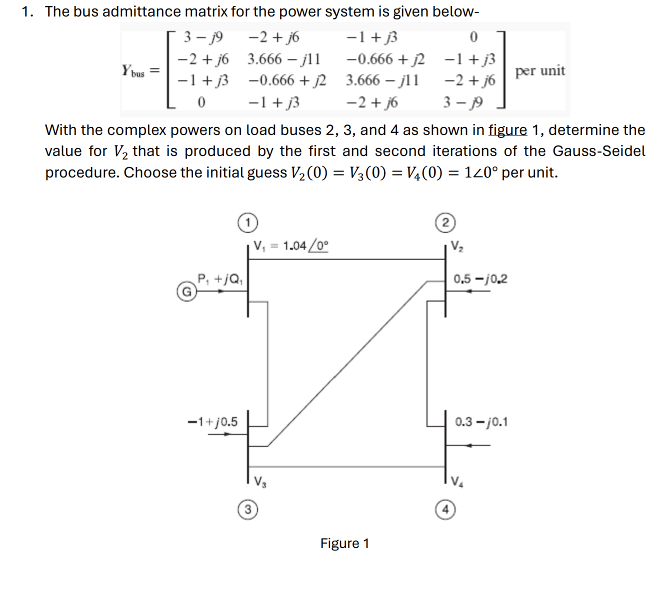 Solved Ybus | Chegg.com