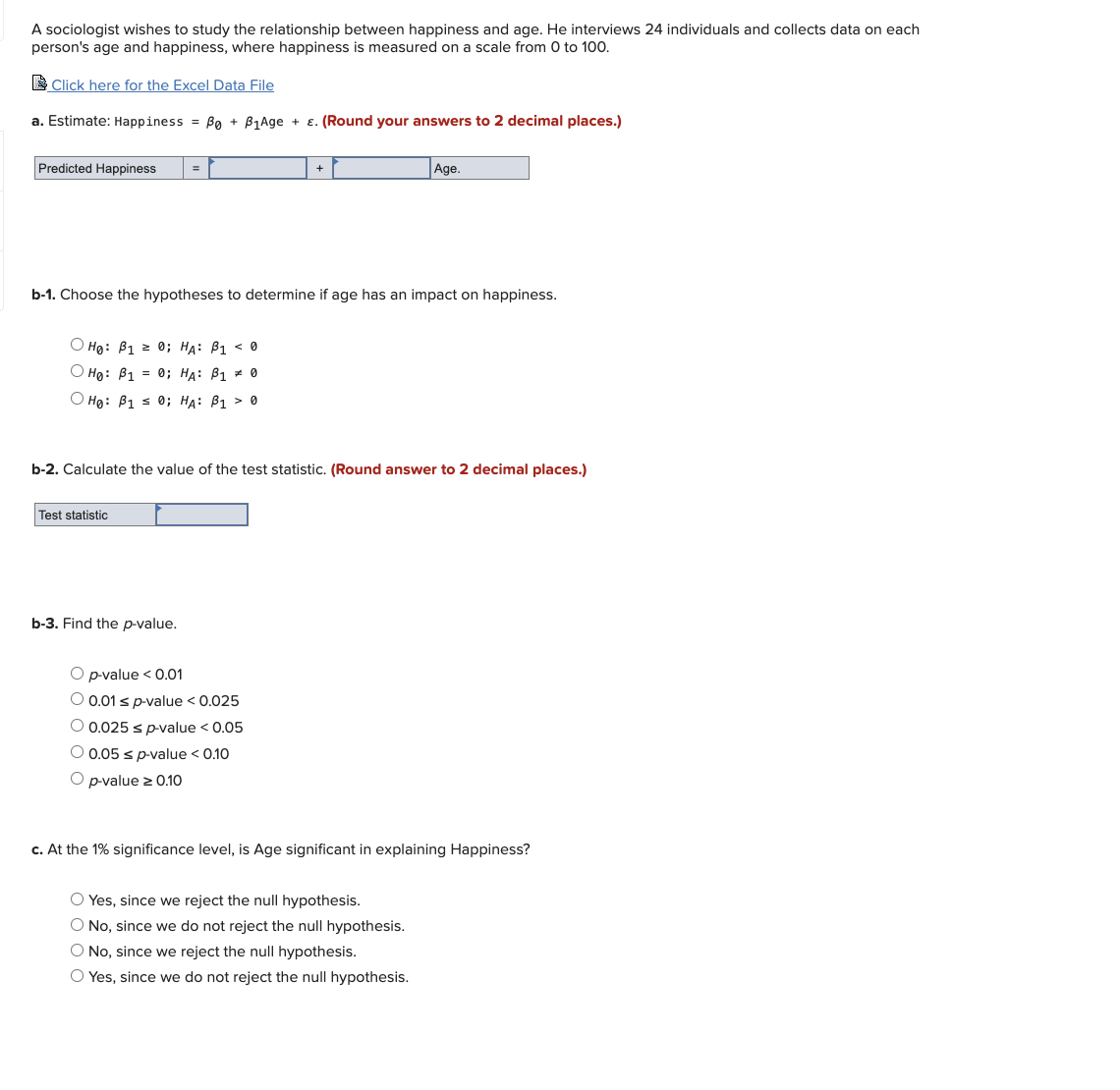 A sociologist wishes to study the relationship | Chegg.com
