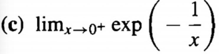 Solved (b) limx→−1−⌊x⌋⇒limx→0+exp(−x1) | Chegg.com