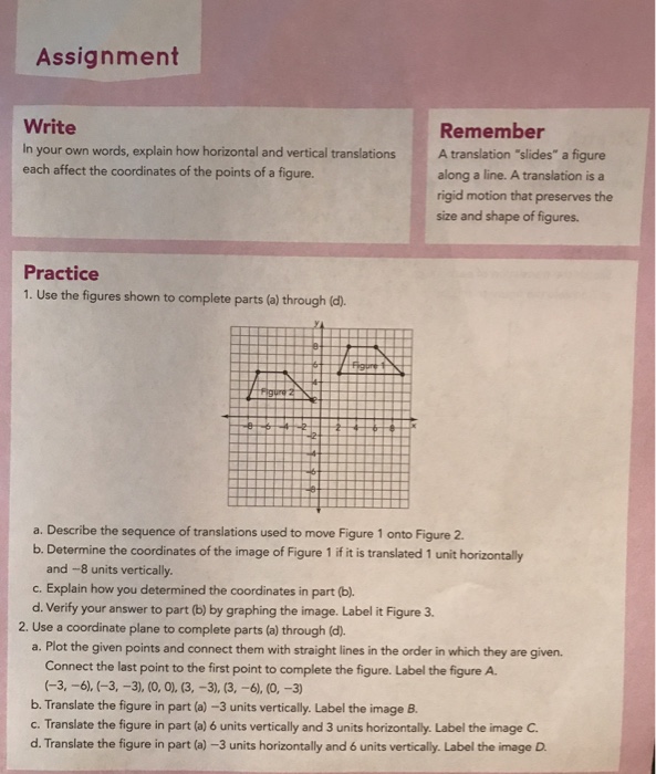 Solved Assignment Write Remember In your own words, explain | Chegg.com