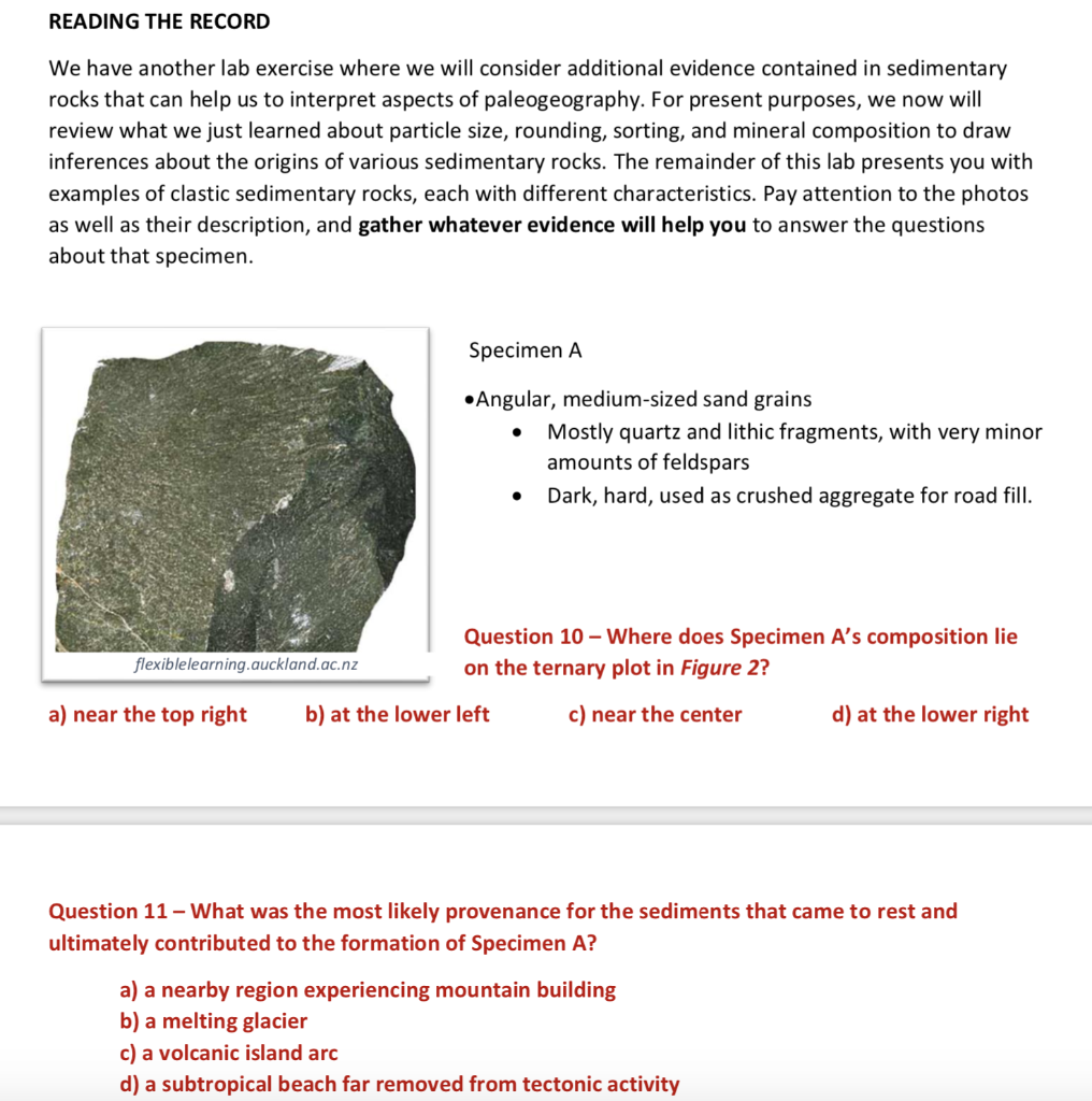 Solved PROVENANCE and TECTONICS Sedimentary rocks start out | Chegg.com