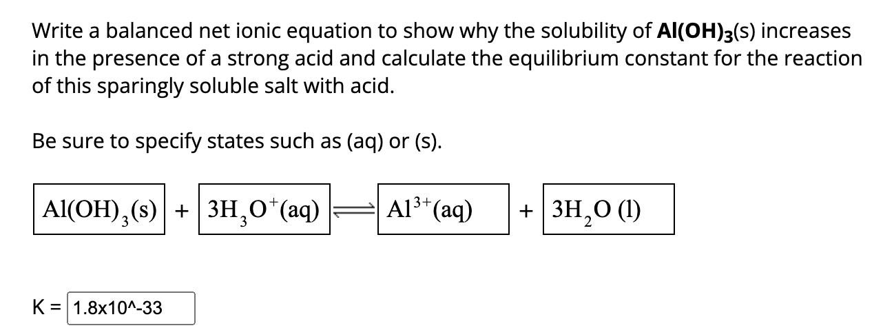 Solved Chapter 15 - ﻿Question 16: Write a balanced net ionic | Chegg.com