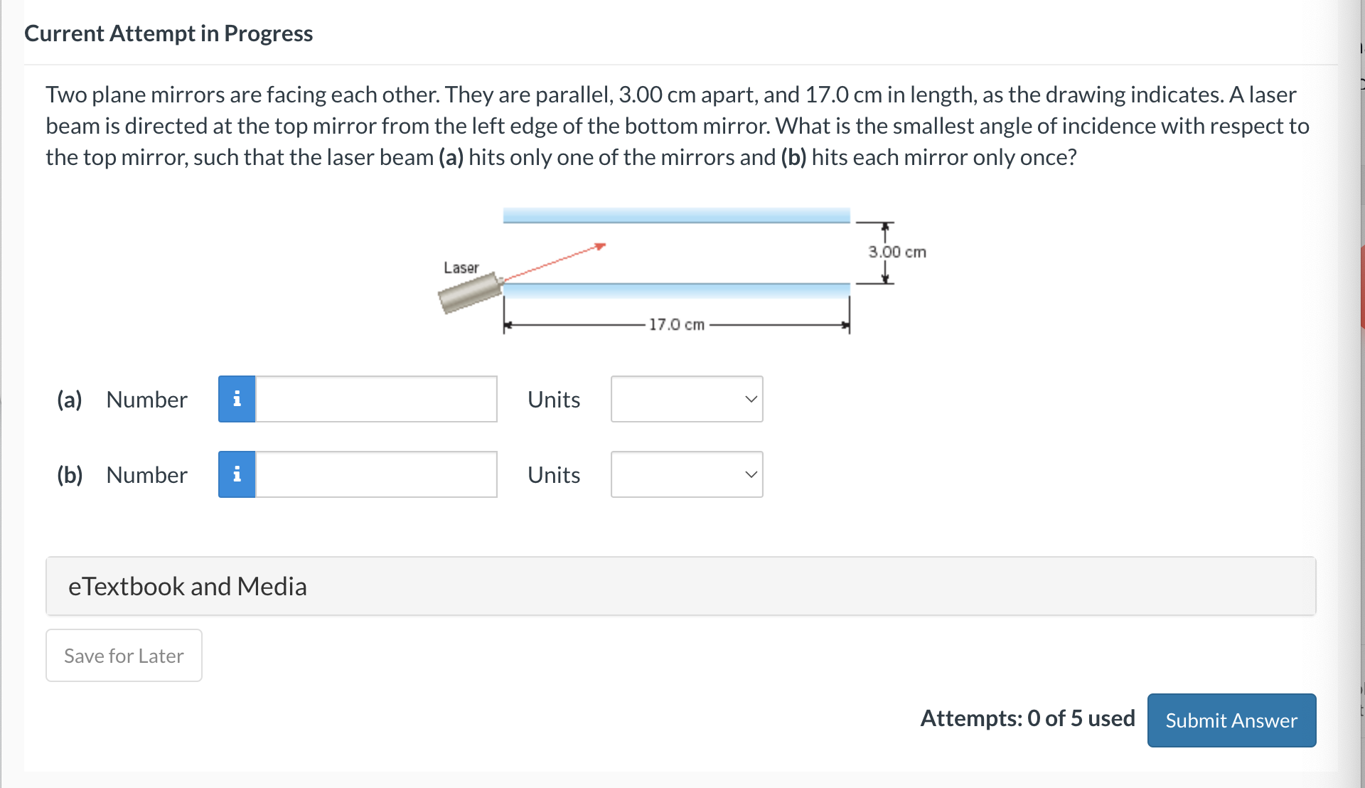 Solved Two plane mirrors are facing each other. They are | Chegg.com