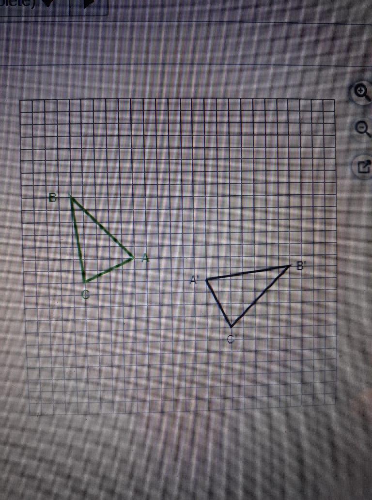 Solved Given ΔABC and its reflection image Δ A'B'C' find the | Chegg.com