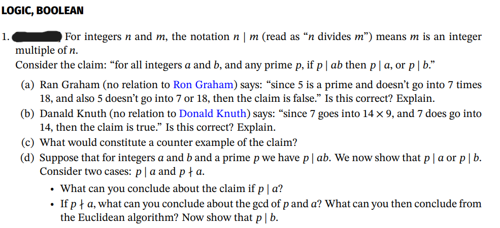 Solved 1. ﻿For integers \( ﻿n \) ﻿and \( ﻿m \), ﻿the | Chegg.com