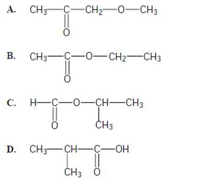 Solved There are several isomers of the formula C4H8O2. 4 of | Chegg.com