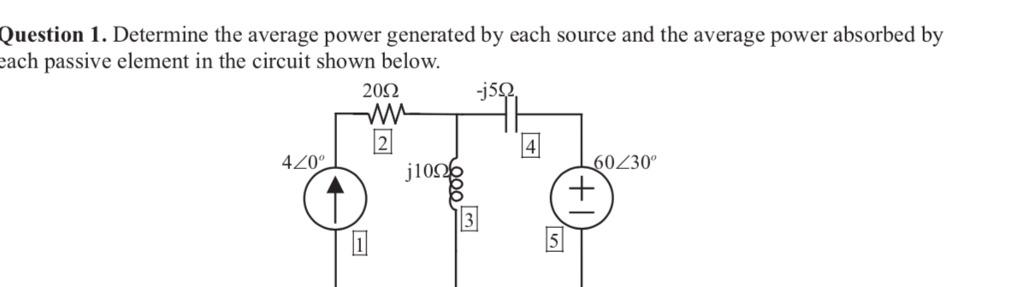 Solved Question. Determine the average power generated by | Chegg.com