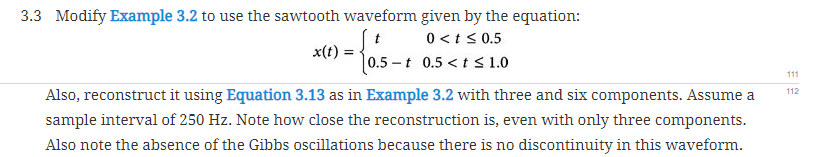 Solved Figure 3.7 shows the original triangular waveform | Chegg.com