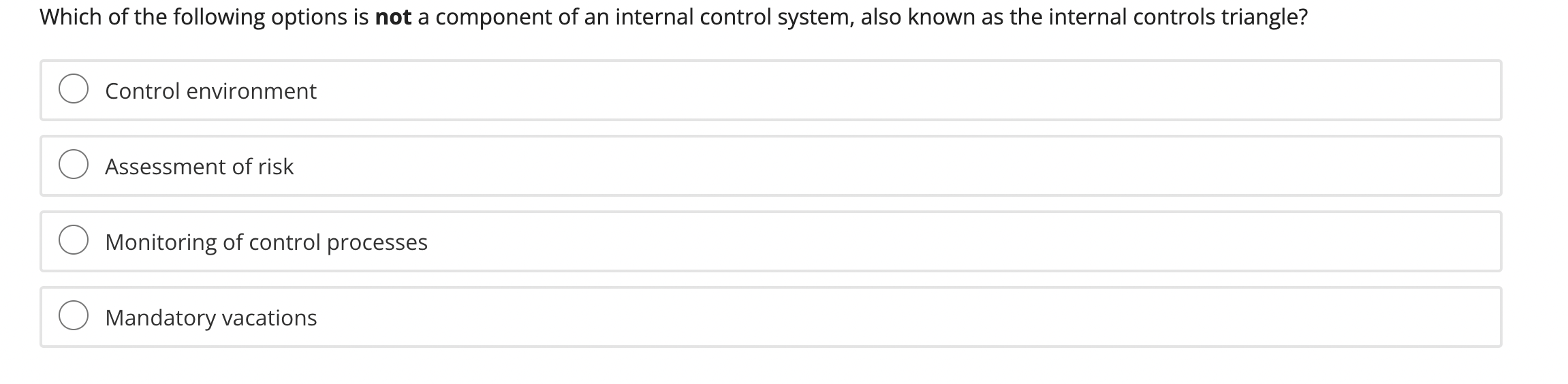 Solved Which of the following options is not a component of | Chegg.com
