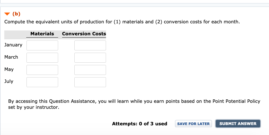 Solved Exercise 3-5 (Video) (Part Level Submission) In Shady | Chegg.com
