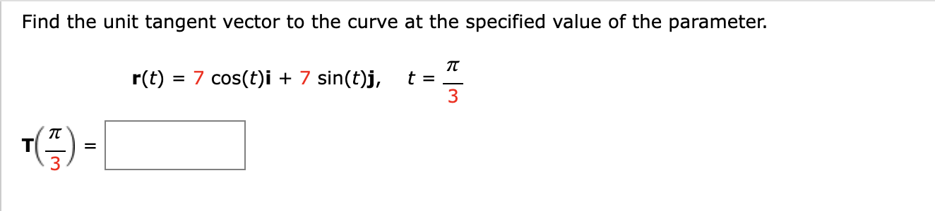 Solved Find the unit tangent vector to the curve at the | Chegg.com