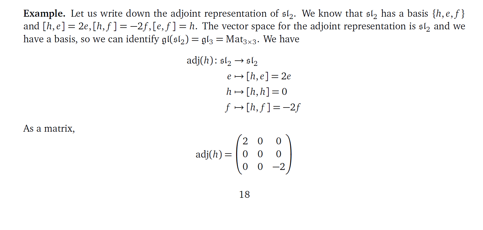 Solved {h,e,f} is the basis of sl(2,F) where the matrices | Chegg.com