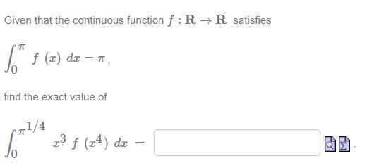 Solved Given that the continuous function f:R→R satisfies | Chegg.com