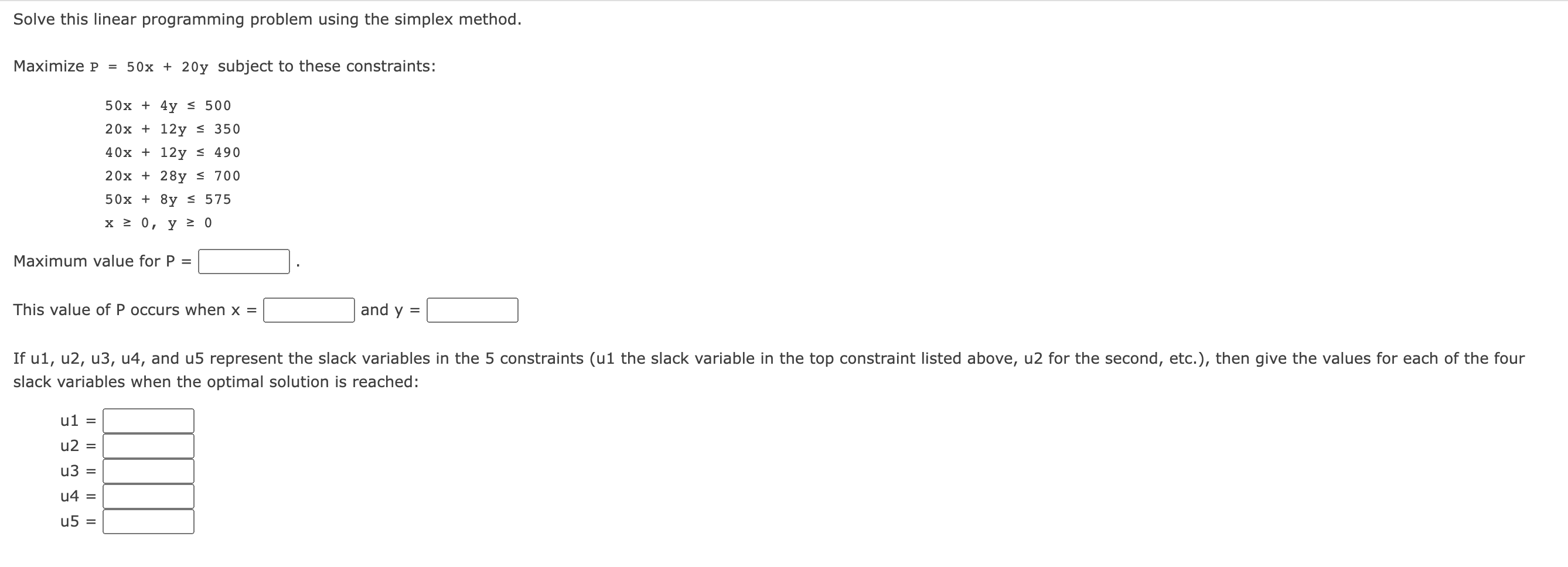 Solved Solve this linear programming problem using the | Chegg.com