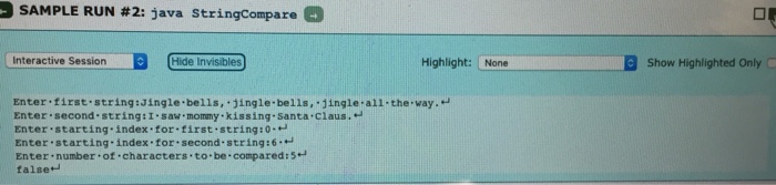 Solved Write a program that uses String method regionMatches | Chegg.com