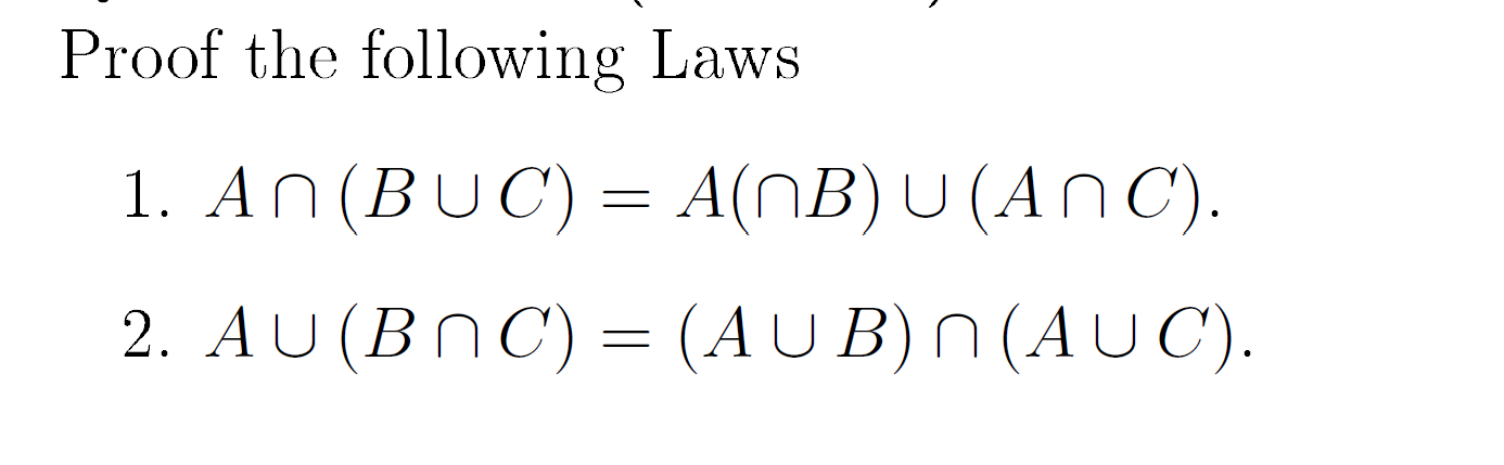 Solved Proof the following | Chegg.com