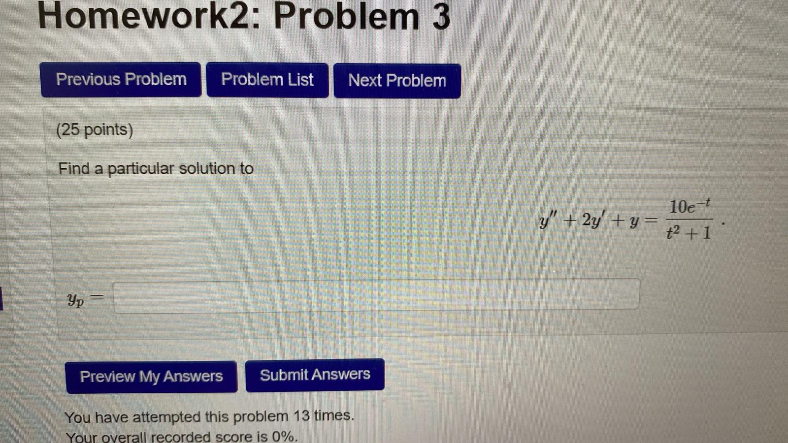 Solved Homework2: Problem 3 Previous Problem Problem List | Chegg.com
