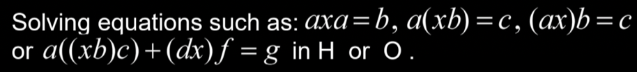 Solved How to solve such equations in quaternion and | Chegg.com