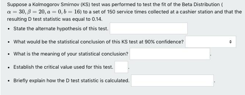 a Suppose a Kolmogorov Smirnov (KS) test was | Chegg.com