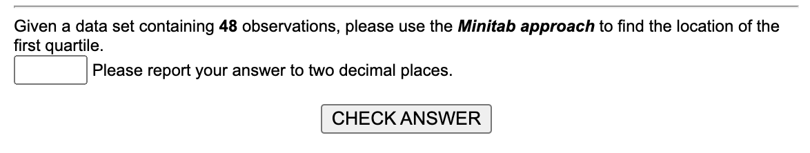 Solved Given a data set containing 48 observations, please | Chegg.com