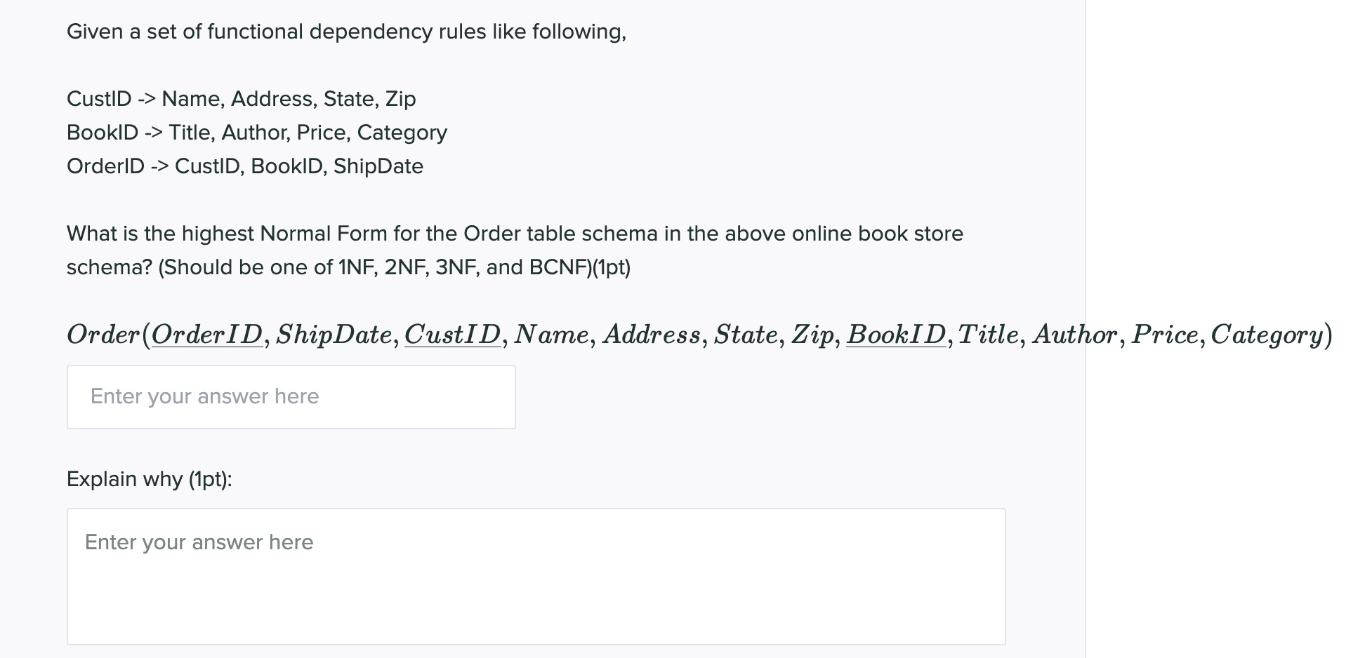 Solved Given a set of functional dependency rules like | Chegg.com