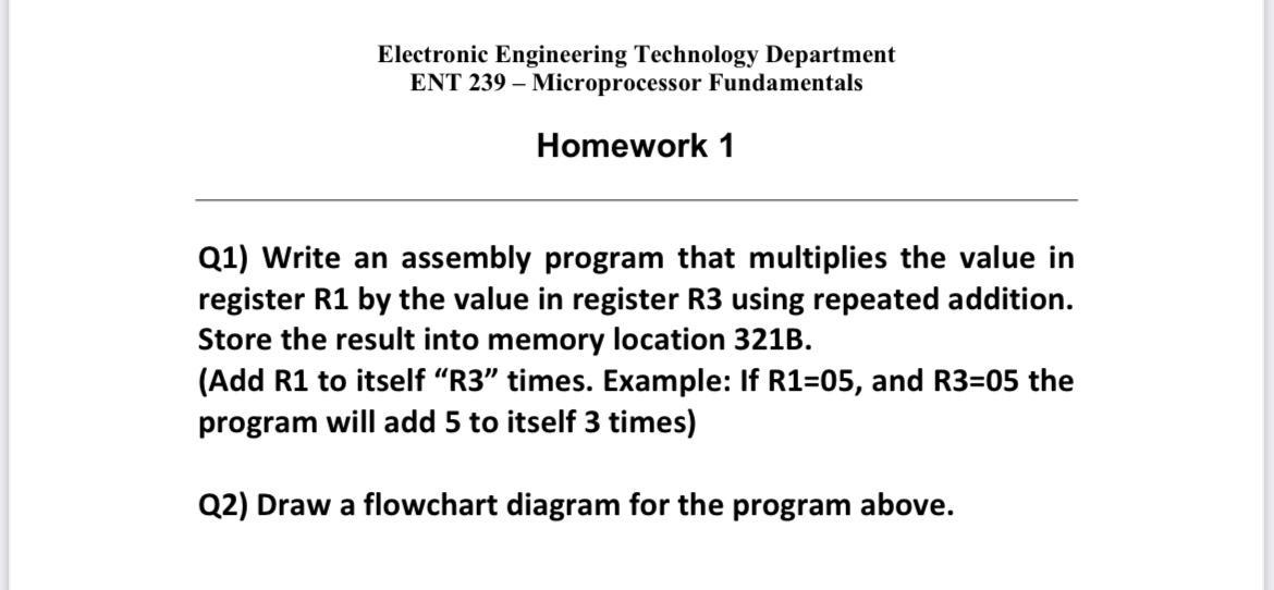 Solved Electronic Engineering Technology Department ENT 239 | Chegg.com