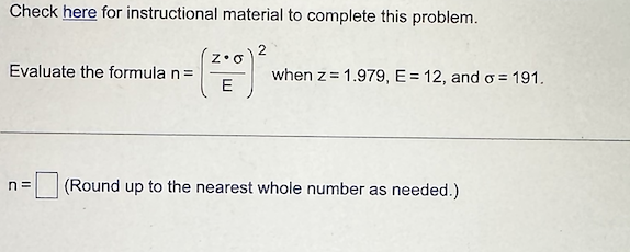 Solved Check here for instructional material to complete | Chegg.com