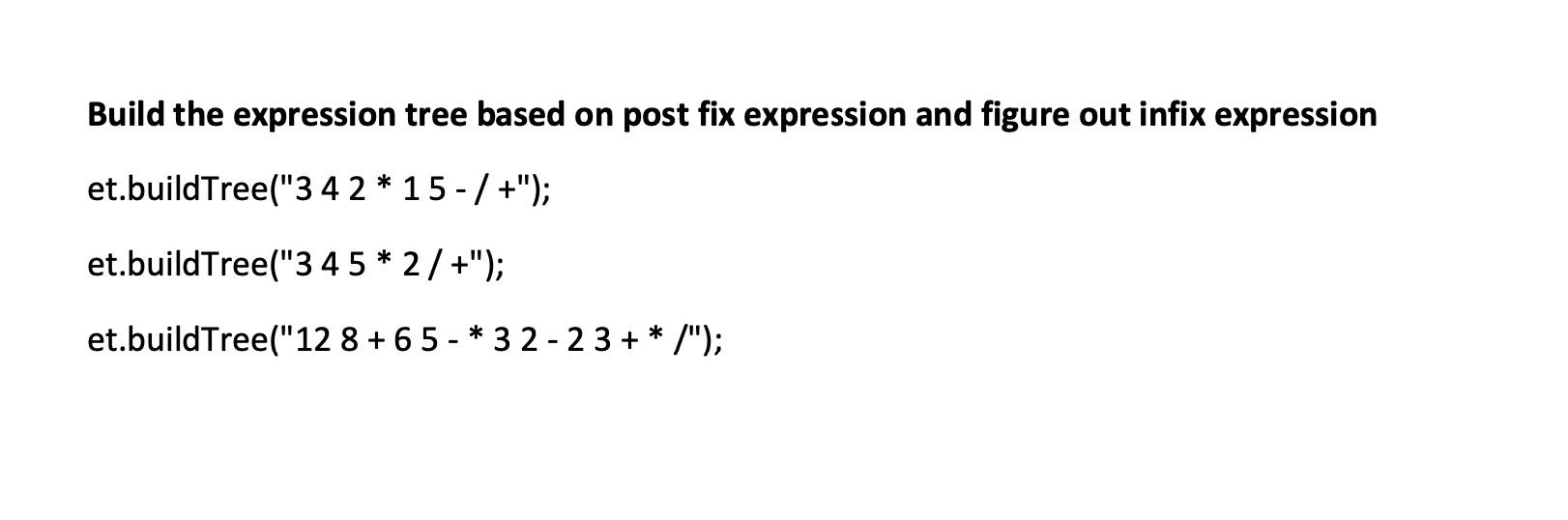 Solved help solve three trees based off notes. the first one | Chegg.com