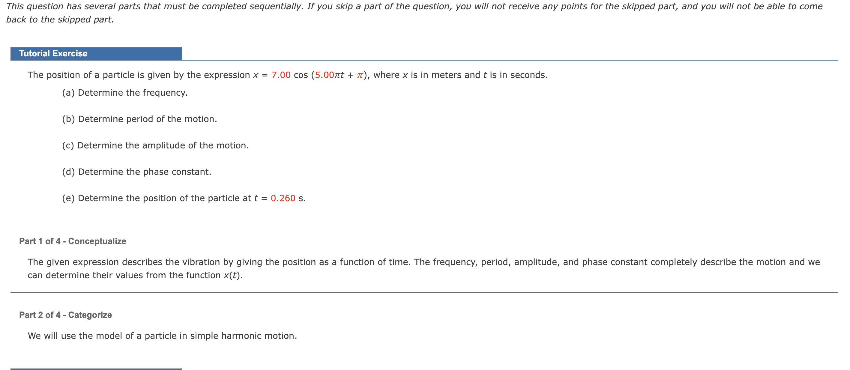 Solved The position of a particle is given by the expression | Chegg.com