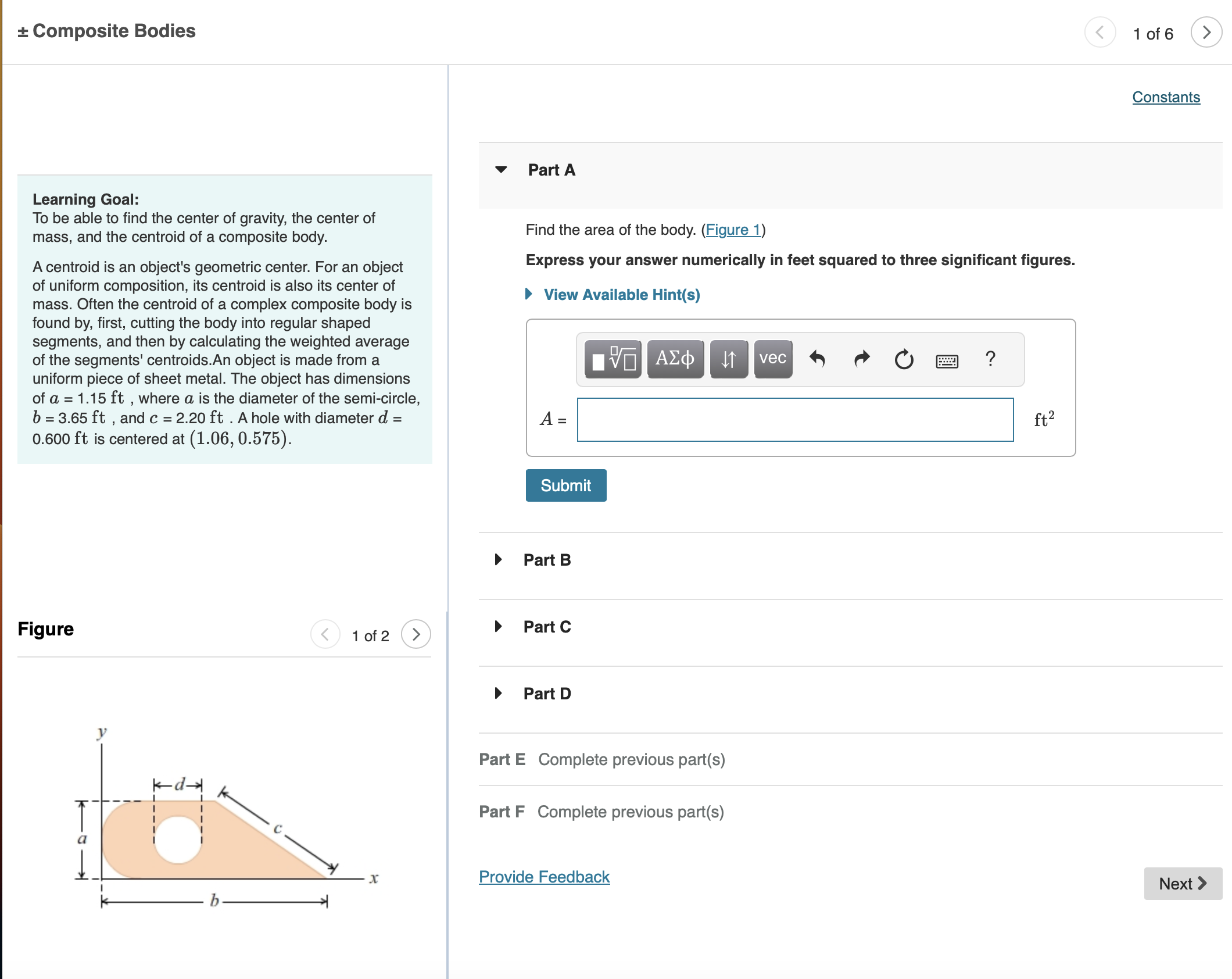 Solved \pm Composite Bodies Part A Learning Goal: To be able | Chegg.com
