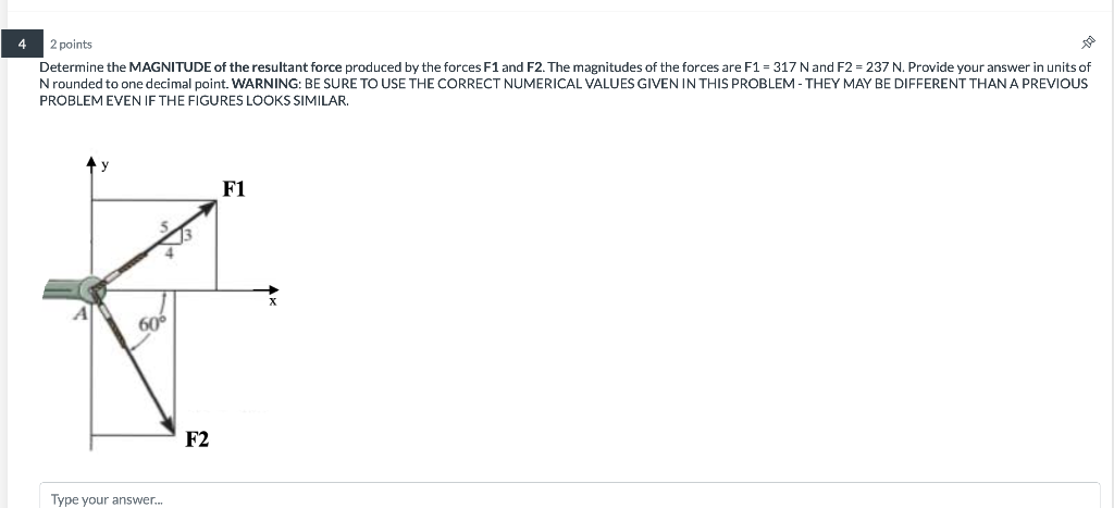 Solved Determine The Magnitude Of The Resultant Force