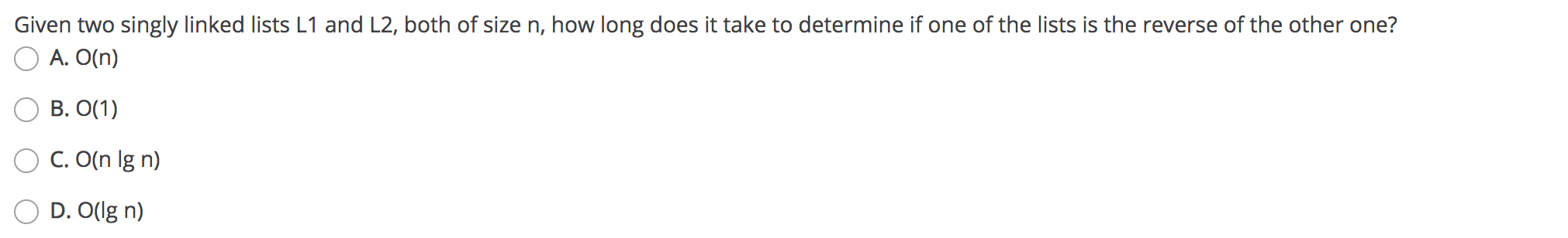 Solved Given two singly linked lists L1 and L2, both of size | Chegg.com Solved Given two singly linked lists L1 and L2, both of size | Chegg.com
