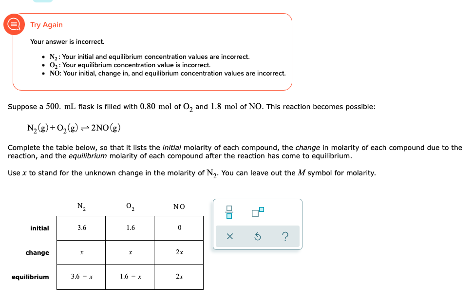 Solved TWO PART QUESTION: PART A PART B: Fill out the ICE | Chegg.com