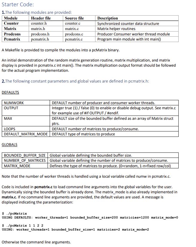 Solved Assignment 2: Parallel Matrix Multiplier Objective | Chegg.com