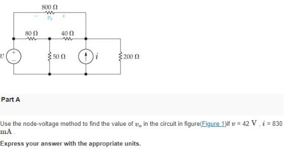 Solved Use the node-voltage method to find the value of v0 | Chegg.com