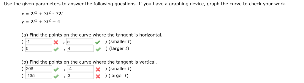 Solved Use the given parameters to answer the following | Chegg.com