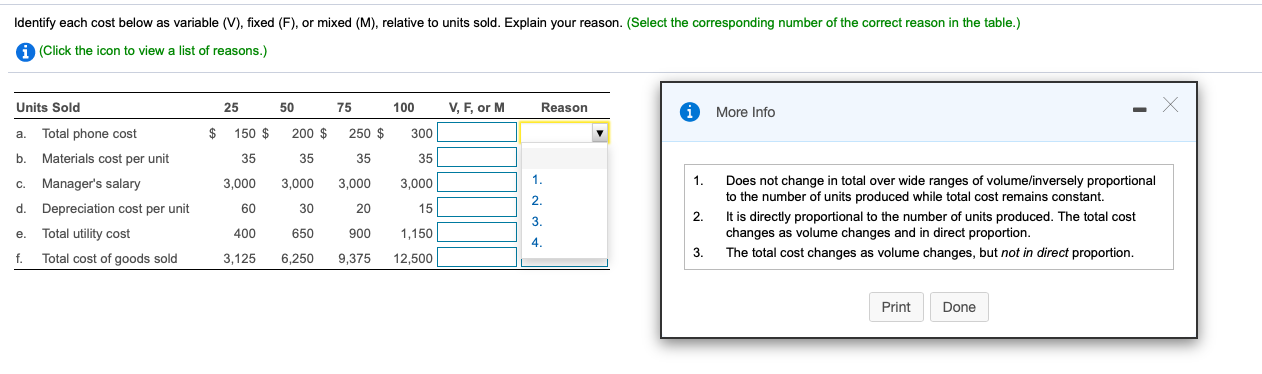 Solved Identify each cost below as variable (V), fixed (F), | Chegg.com