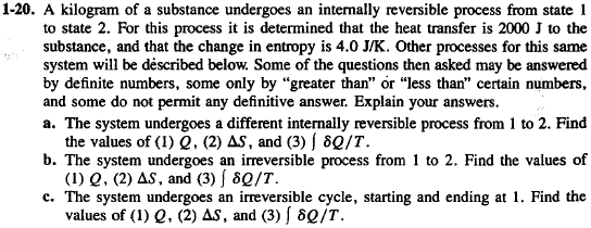 Solved 20. A kilogram of a substance undergoes an internally | Chegg.com