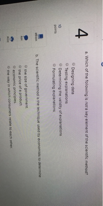 Solved 4 a. Which of the following is not a key element of | Chegg.com