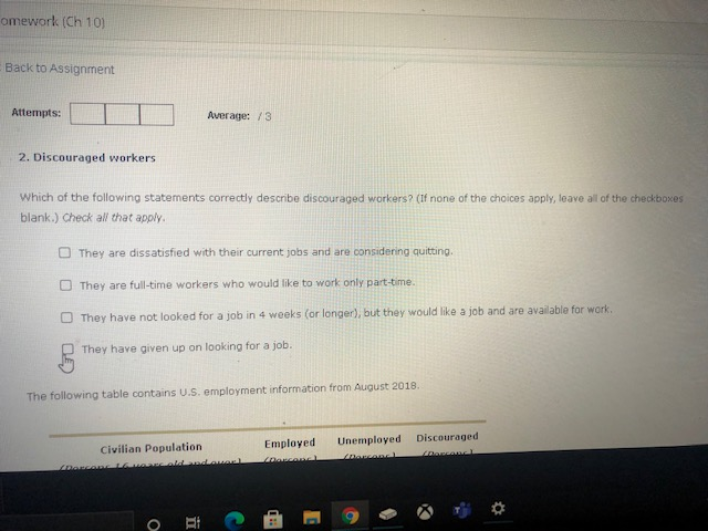 Solved omework (Ch 10) Back to Assignment Attempts: Average: | Chegg.com