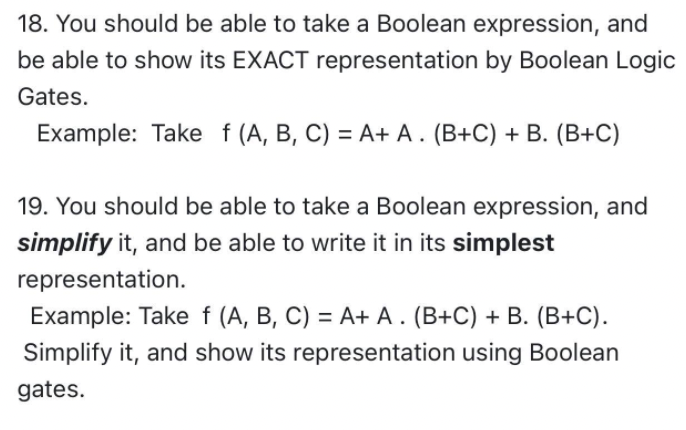Solved 18. You should be able to take a Boolean expression, | Chegg.com