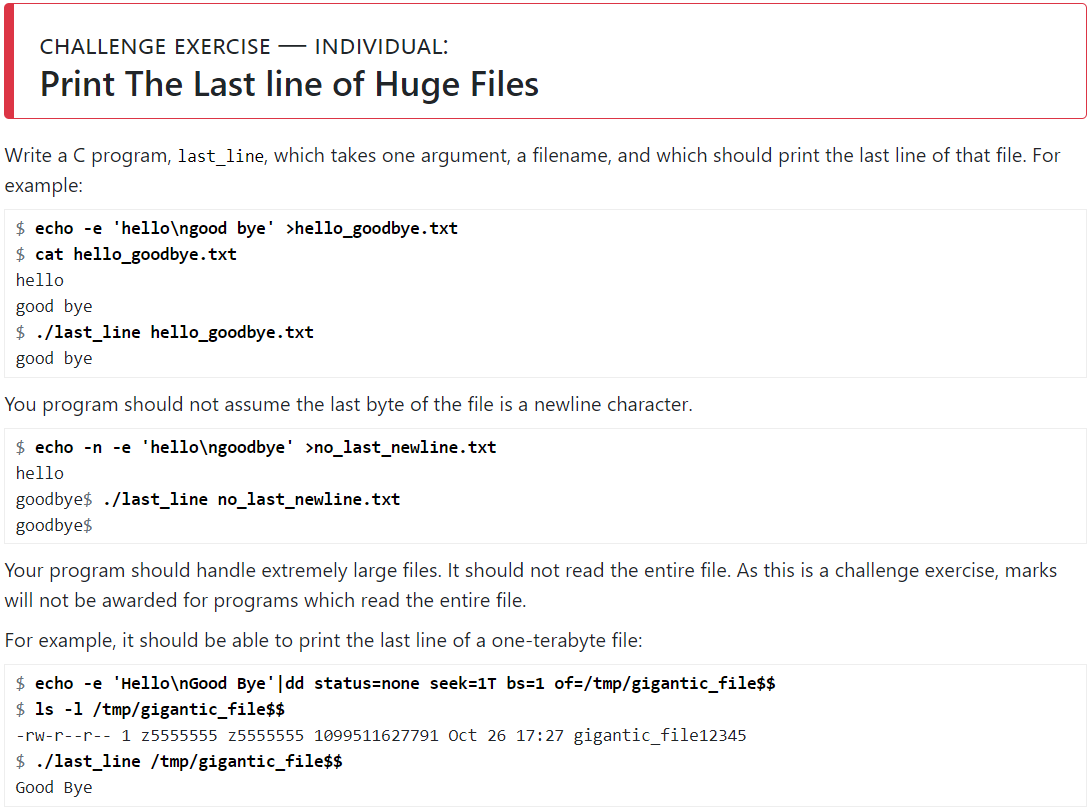 Solved CHALLENGE EXERCISE — INDIVIDUAL: Print The Last line | Chegg.com