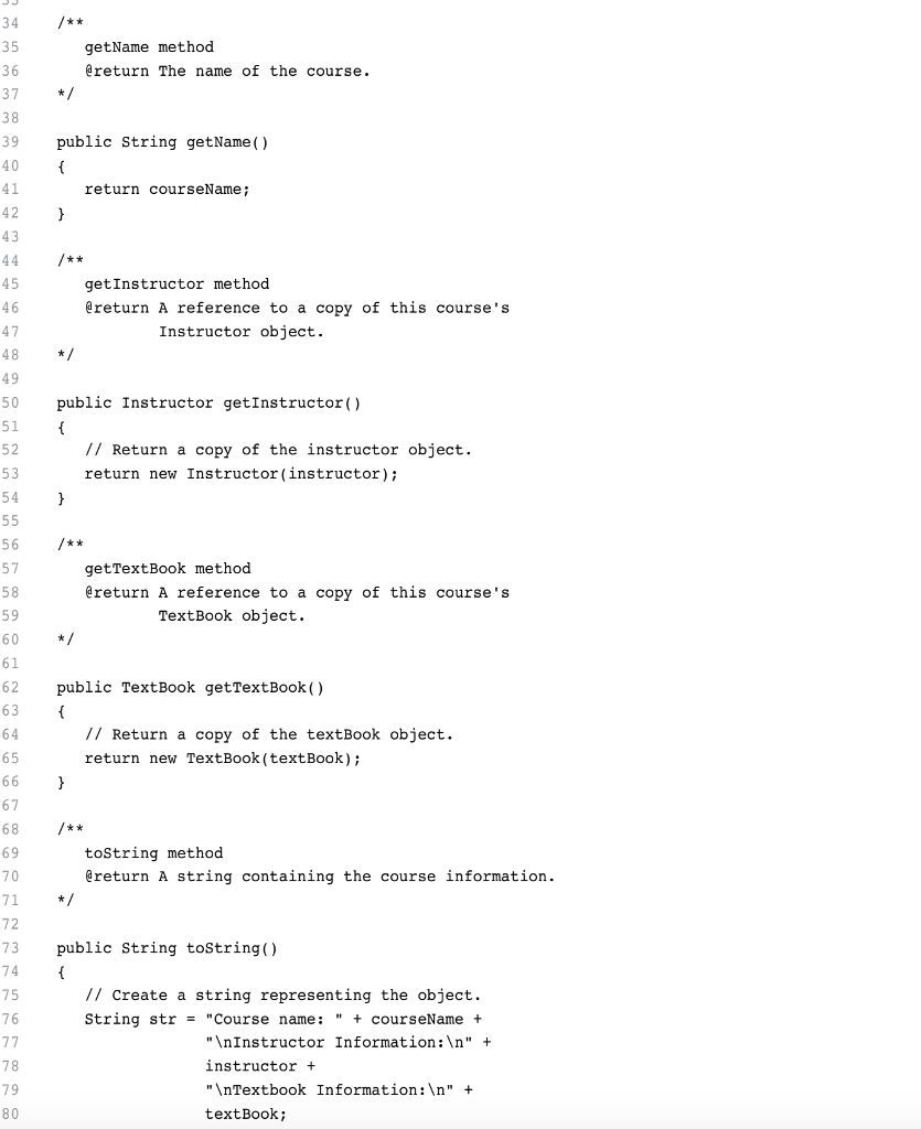 Solved Java Language Aggregation Instructions: Make a | Chegg.com