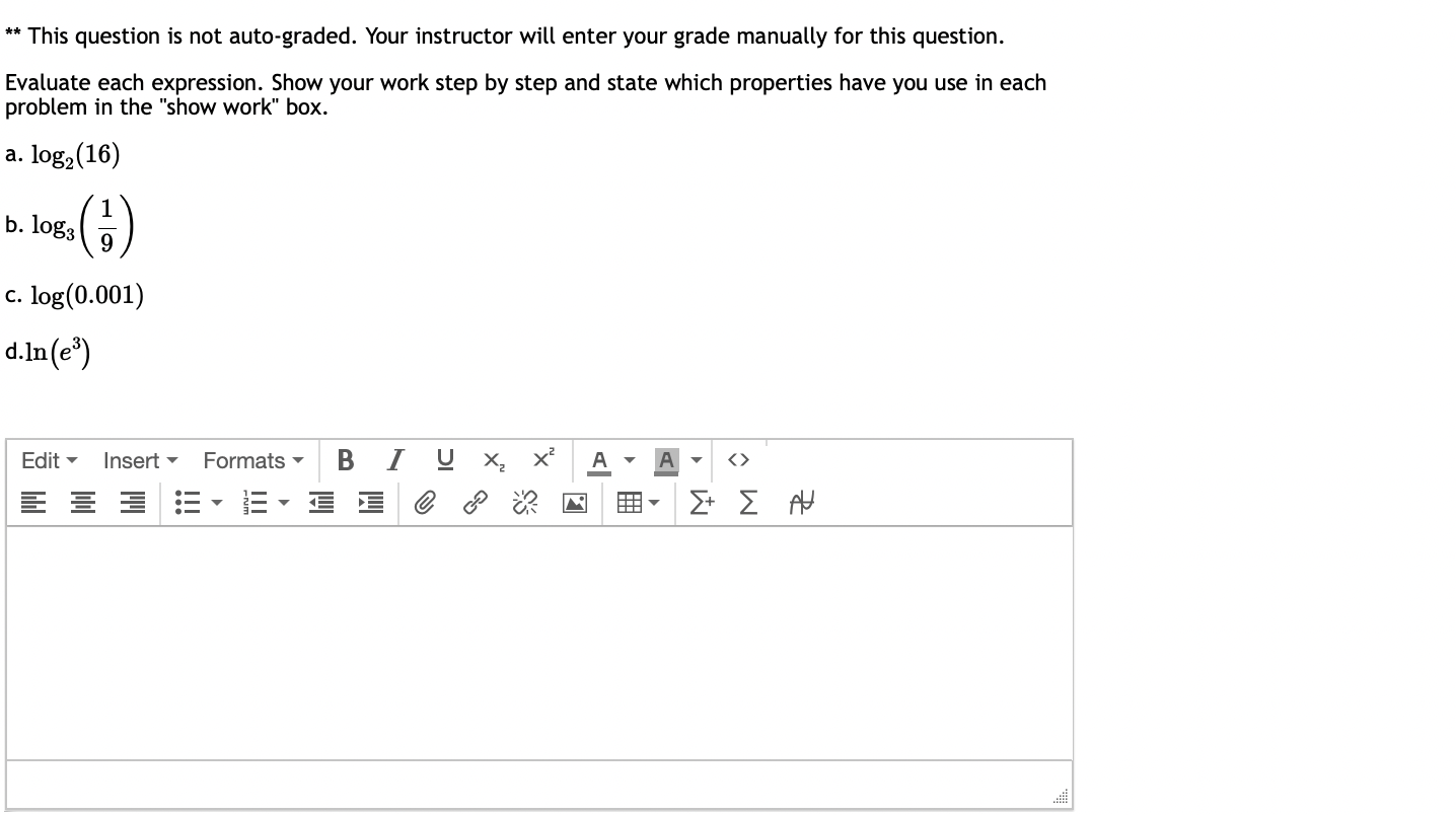 Solved ** ﻿This question is not auto-graded. Your instructor | Chegg.com
