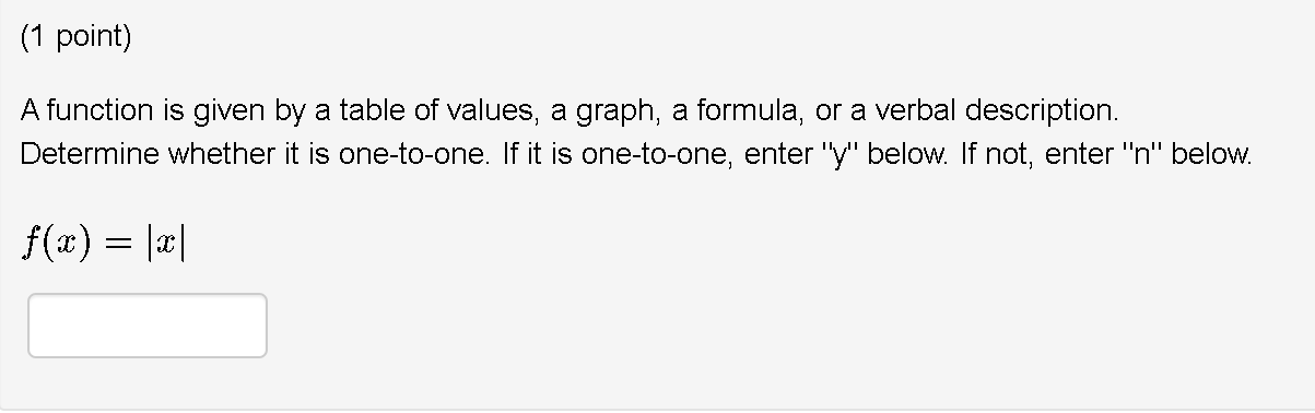 Solved (1 point) A function is given by a table of values, a | Chegg.com