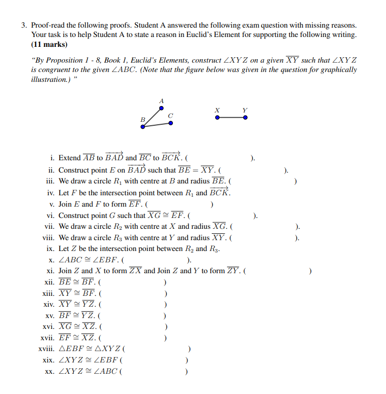Solved 3. Proof-read the following proofs. Student A | Chegg.com