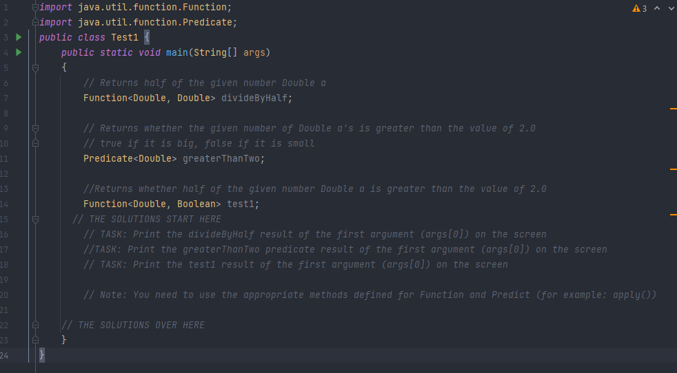 Solved Complete this Code piece in JAVA!! In this question, | Chegg.com