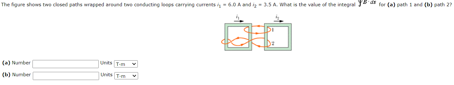 Solved The figure shows two closed paths wrapped around two | Chegg.com